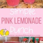 Simple Sparkling Pink Lemonade - Mom With Cookies