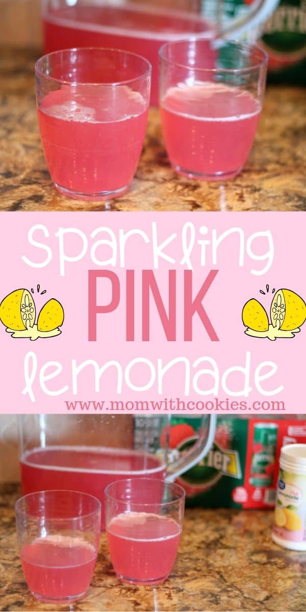 Simple Sparkling Pink Lemonade - Mom With Cookies