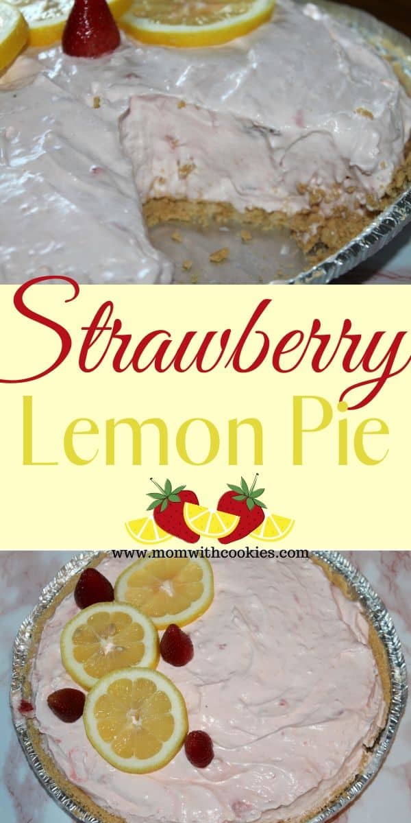 No Bake Strawberry Lemon Pie - Mom With Cookies