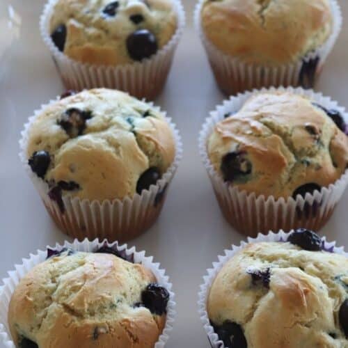Jumbo Blueberry Muffins - Mom With Cookies